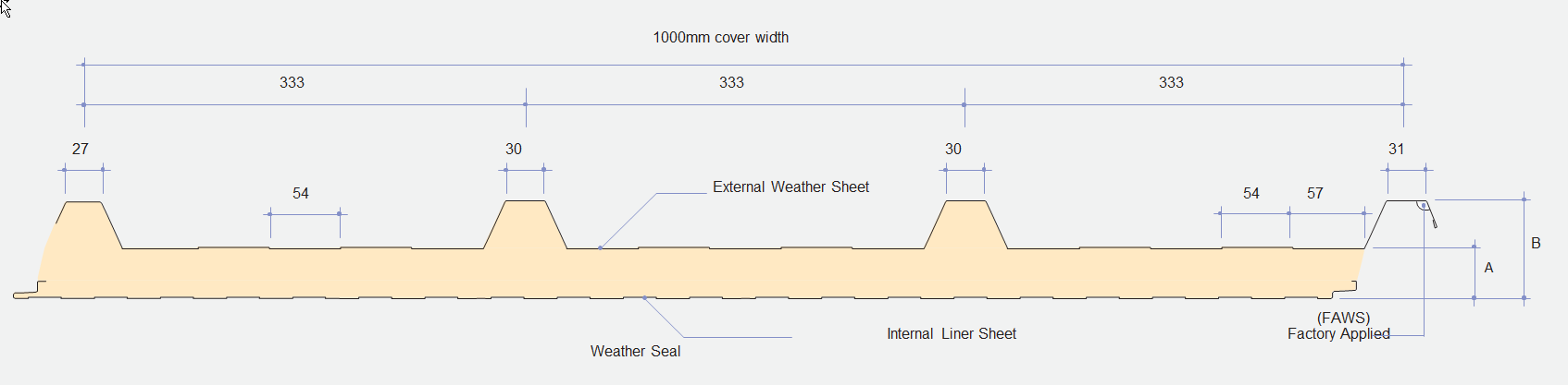 Kingspan KS1000 RW (Trapezoidal Wall) | STEEL SELECT®