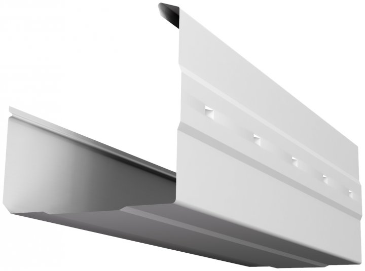 Steeline Square Gutter - slotted (ST20) | STEEL SELECT®