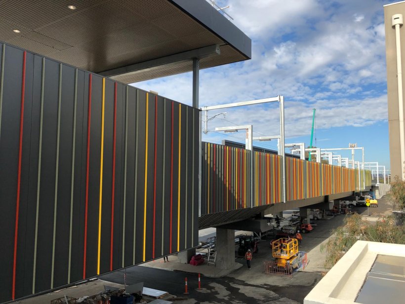 Rosanna Train Station - acoustic wall system | STEEL SELECT®